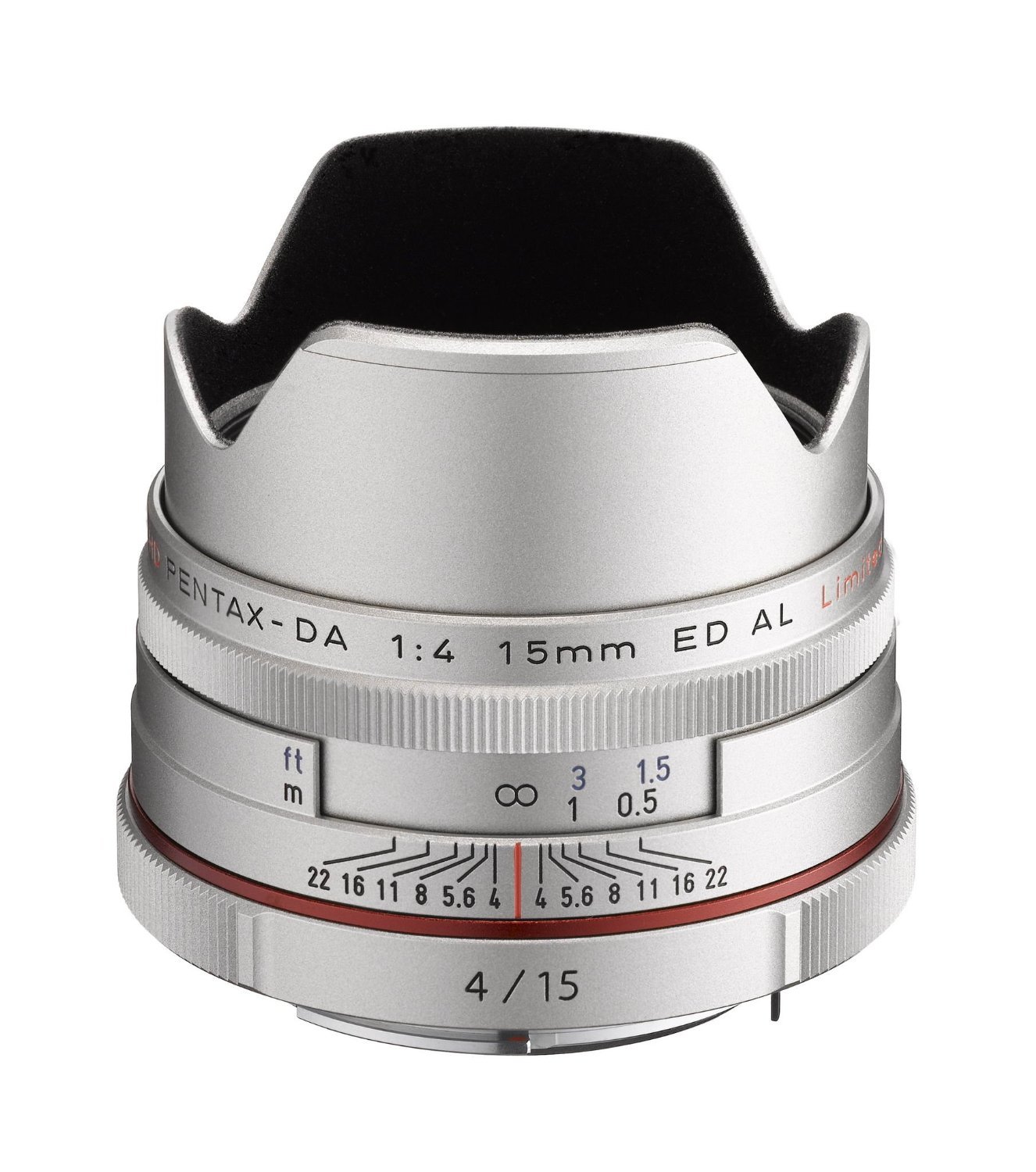 Pentax K-Mount HD DA 15mm f/4 ED AL Fixed Lens for Pentax KAF Cameras ( Limited Silver)