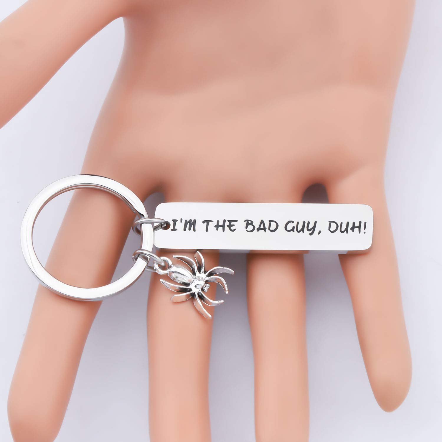 Song Lyrics Keychain I’m The Bad Guy Duh Rap Singer Fans Gift (i am the bad guy)