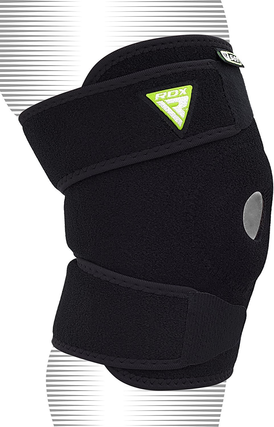 RDX Knee Support Brace Elasticated Compression for Joint Pain Relief, Open Patella Guard for Meniscus Tear, Adjustable Protector for Sports Workout. SOLD AS SINGLE ITEM