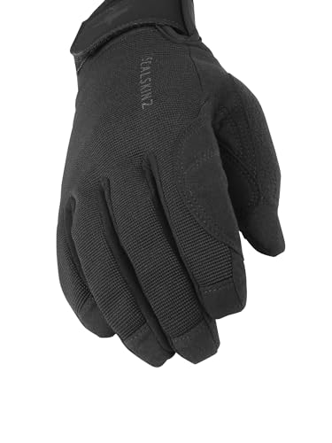 SEALSKINZ Unisex Waterproof All Weather Glove, Black, Large