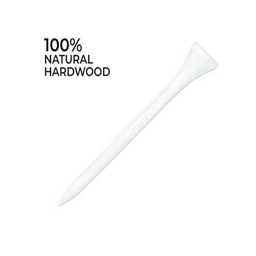 PRIDE GOLF TEE unisex adult 50 Count Bag Golf Tees, White, 2.125 US