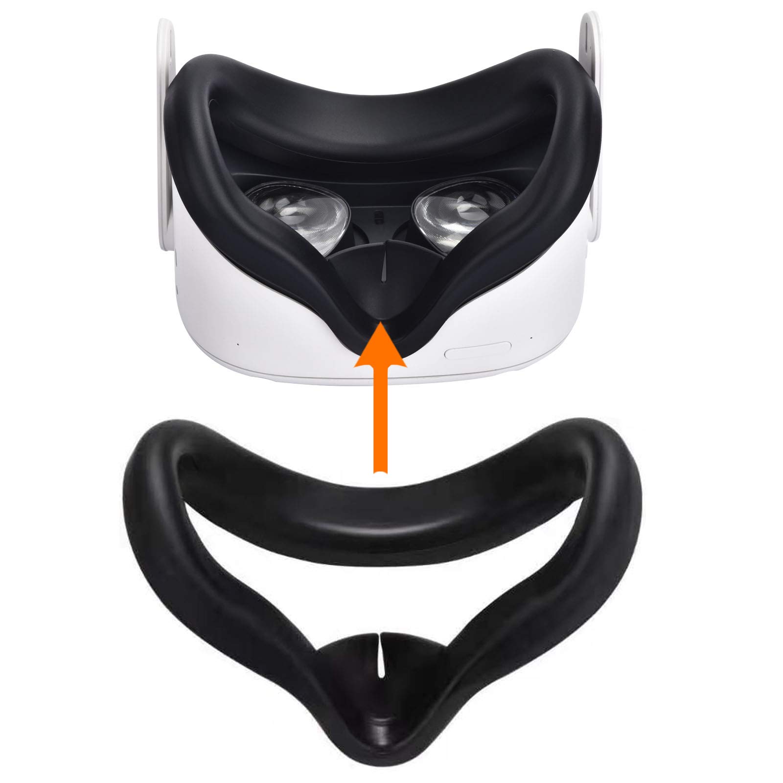 XIAOGE Controller Accessories for Quest 2 with Face Cover Combo, VR Headset Accessory Sweatproof Anti Collision