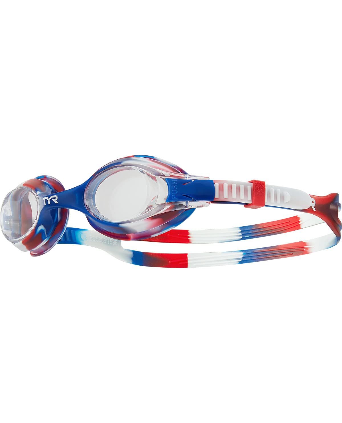 TYR LGSWTD642ALL Swimples Tie Dye Goggle Red/Navy All