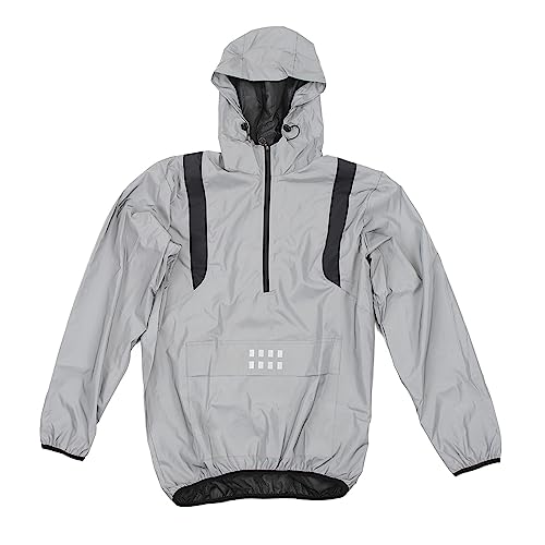Reflective Jacket, Breathable Waterproof Super Bright Cycling Jacket Packable for Climbing for Hiking (XL)