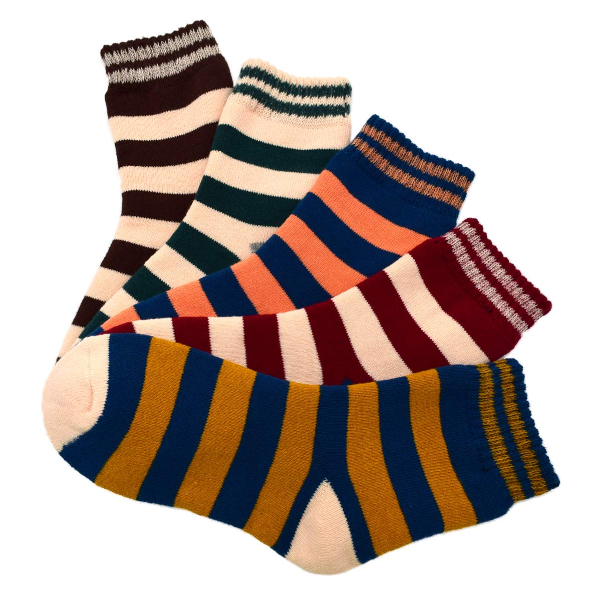 Thick Cotton Socks Kids Winter Warm Socks Fuzzy Socks 5 Pack For Boys And Girls 4-6 years