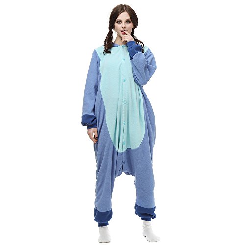 ROYAL WIND Pajama Halloween Costumes for Adult and Teenagers Blue S