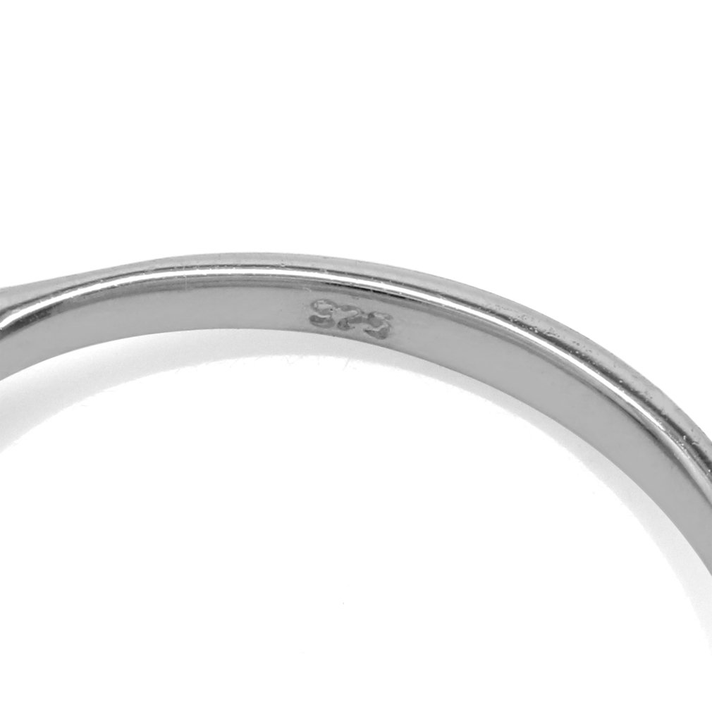 Silvershake Natural Moonstone 925 Sterling Silver Bug Ring Size 4