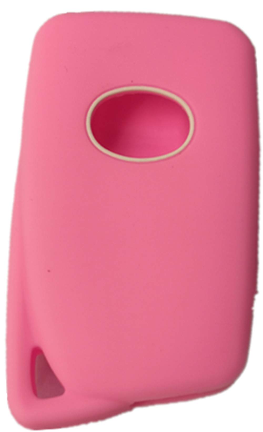 RUNZUIE Silicone Keyless Entry Remote Key Fob Cover Case Protector Shell Fit for Lexus NX300h ES350 GS350 GS300h GS450h Pink 4 Buttons