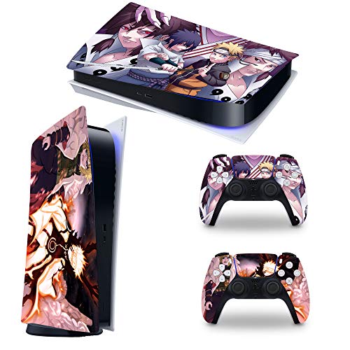 Village Leaf Ninja Anime - PS5 Standard Edition Skin Console and 2 Controller, Vinyl Decal Sticker Full Cover Protective