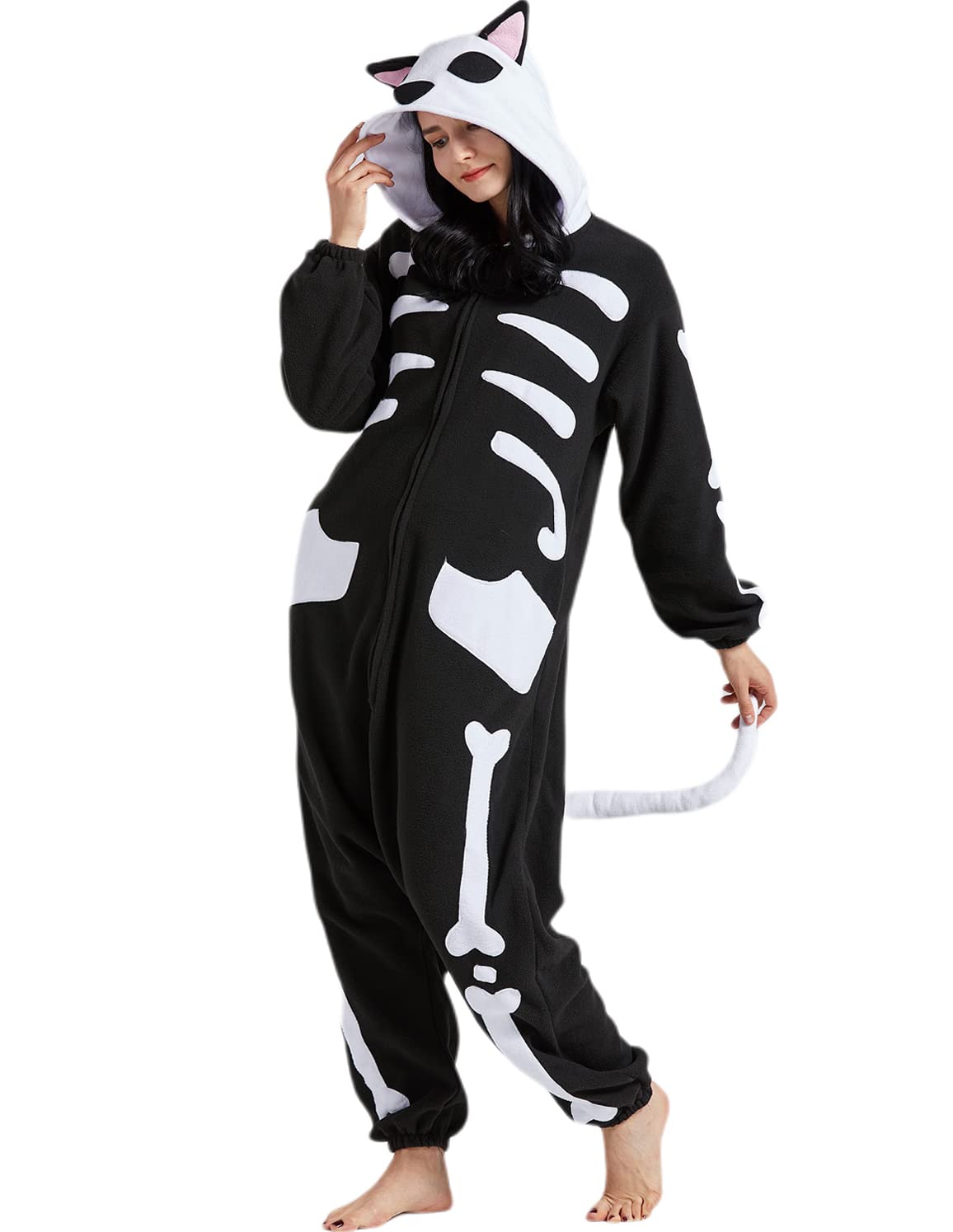 SAMGU Adult Onesie Halloween Christmas Animal Cosplay Costume One Piece Pajamas for Men Women X-Large