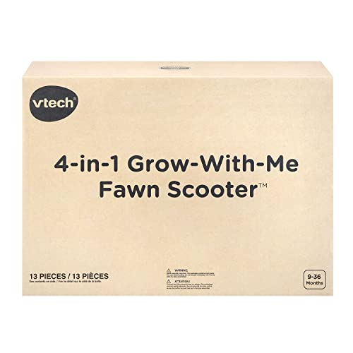 VTech 4-in-1 Grow-with-Me Fawn Scooter (Frustration Free Packaging)