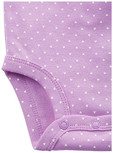 Simple Joys by Carter's Baby Girls' Short-Sleeve Bodysuit, Pack of 6, Multicolor/Elephant/Floral/Hearts/Stripe, 3-6 Months