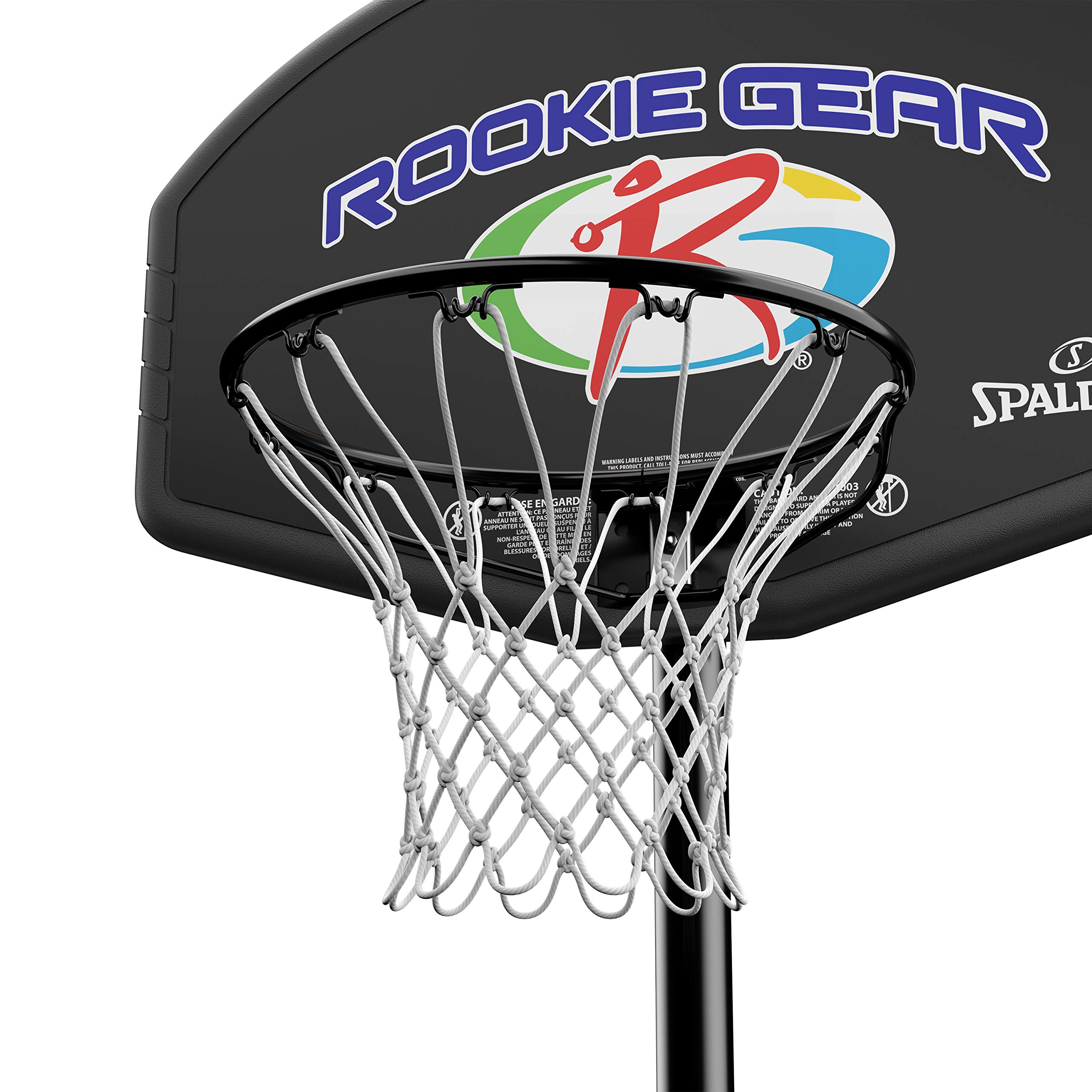 Spalding 32" Rookie Gear Eco-Composite⢠Telescoping Portable Basketball Hoop