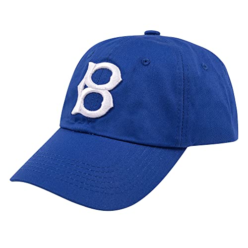 YOUR TEAM Men's Baseball Cap, B 1939-57 Fitted Cap Blue Adjustable Snapback Embroidered Dad Hat for Sports