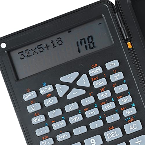 Scientific Calculator Office 240 Functions Examination Handwriting Tablet Accounting Handwriting LCD for Mini Black Caculator Calculator Engineering Calculator Miniature Scientific
