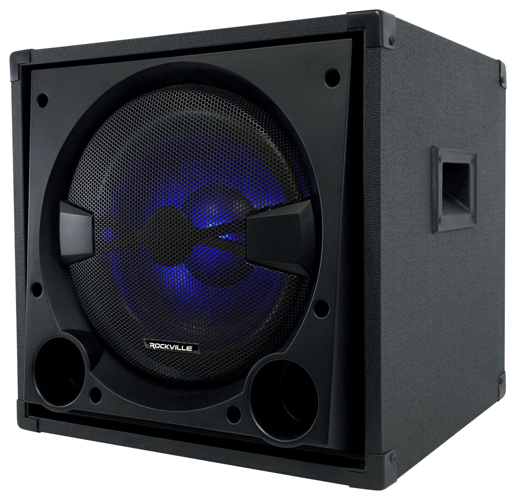 Rockville BASS Blaster 12 12" 800w Powered Home Audio Subwoofer Theater Sub, Black