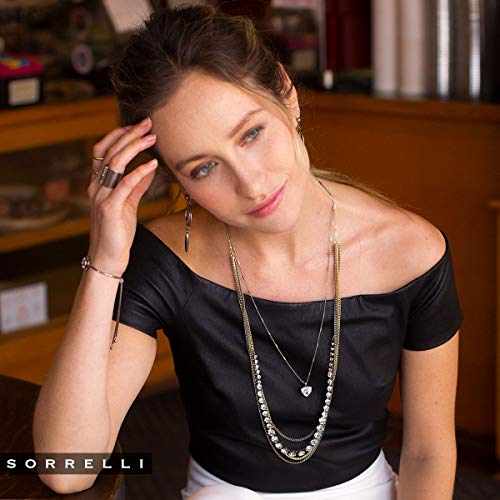 Sorrelli Layer It On Multi-Strand Necklace, Mixed Metal Finish, Crystal