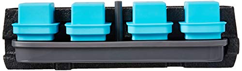 Tovolo King Cube Ice Mold System, Crystal Clear Seamless 2 Inch Cubes for Whiskey Cocktails & More - Set of 4 Molds