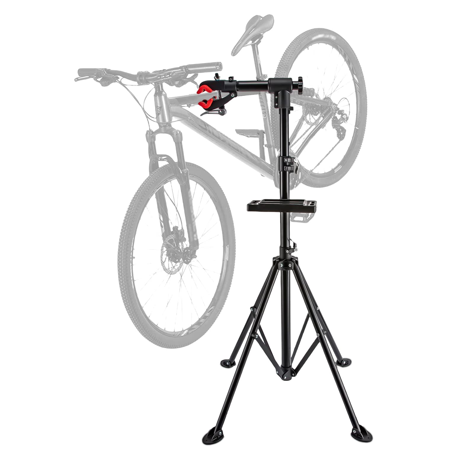 RIAHNEAH Bikehand Bike Repair Stand,Bicycle Mounting Bracket Lifting Frame Mechanics Workstand, Portable Foldable and Adjustable Height Mountain MTB Road Bikes Maintenance Platform