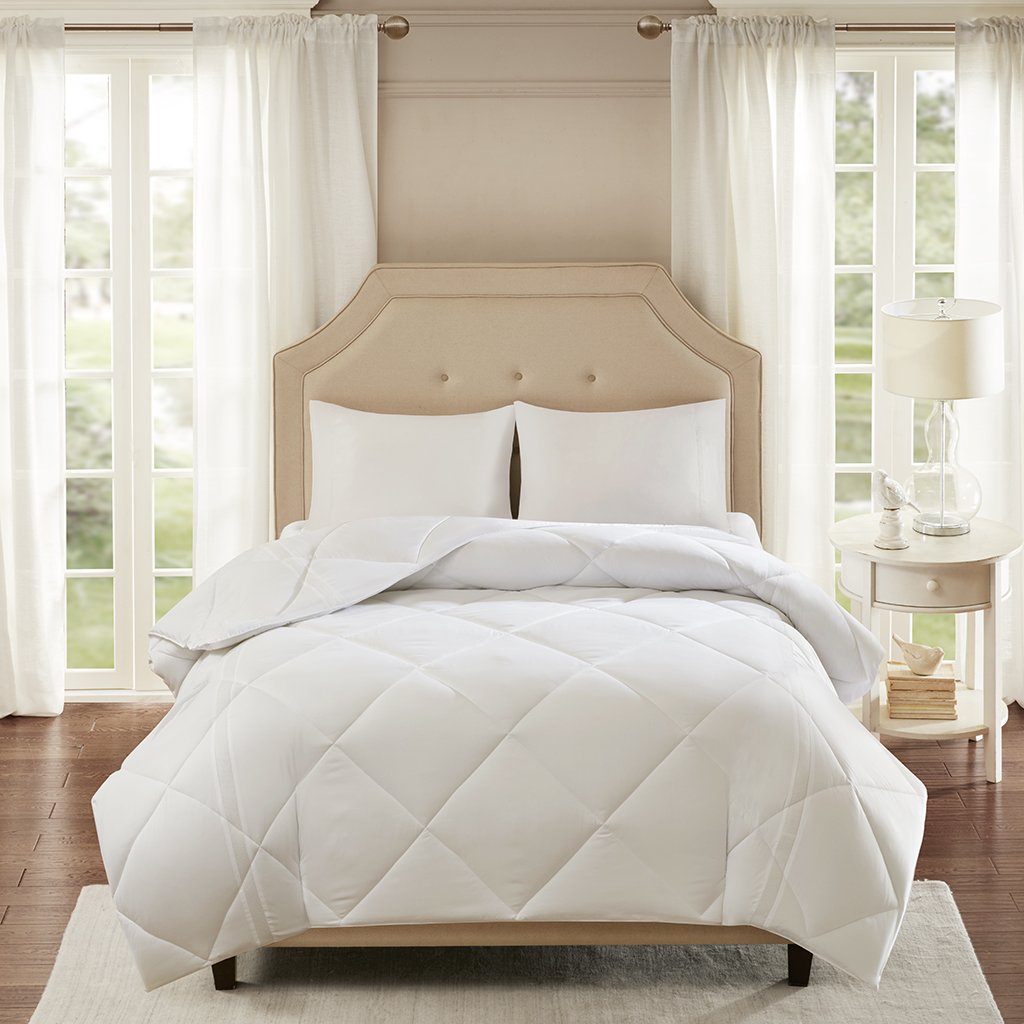 Smart Cool by Sleep Philosophy Smart Cool All Season Down Alternative Comforter with Smart Cool Feature Comforters for Hot Sleepers, King, Black/Black