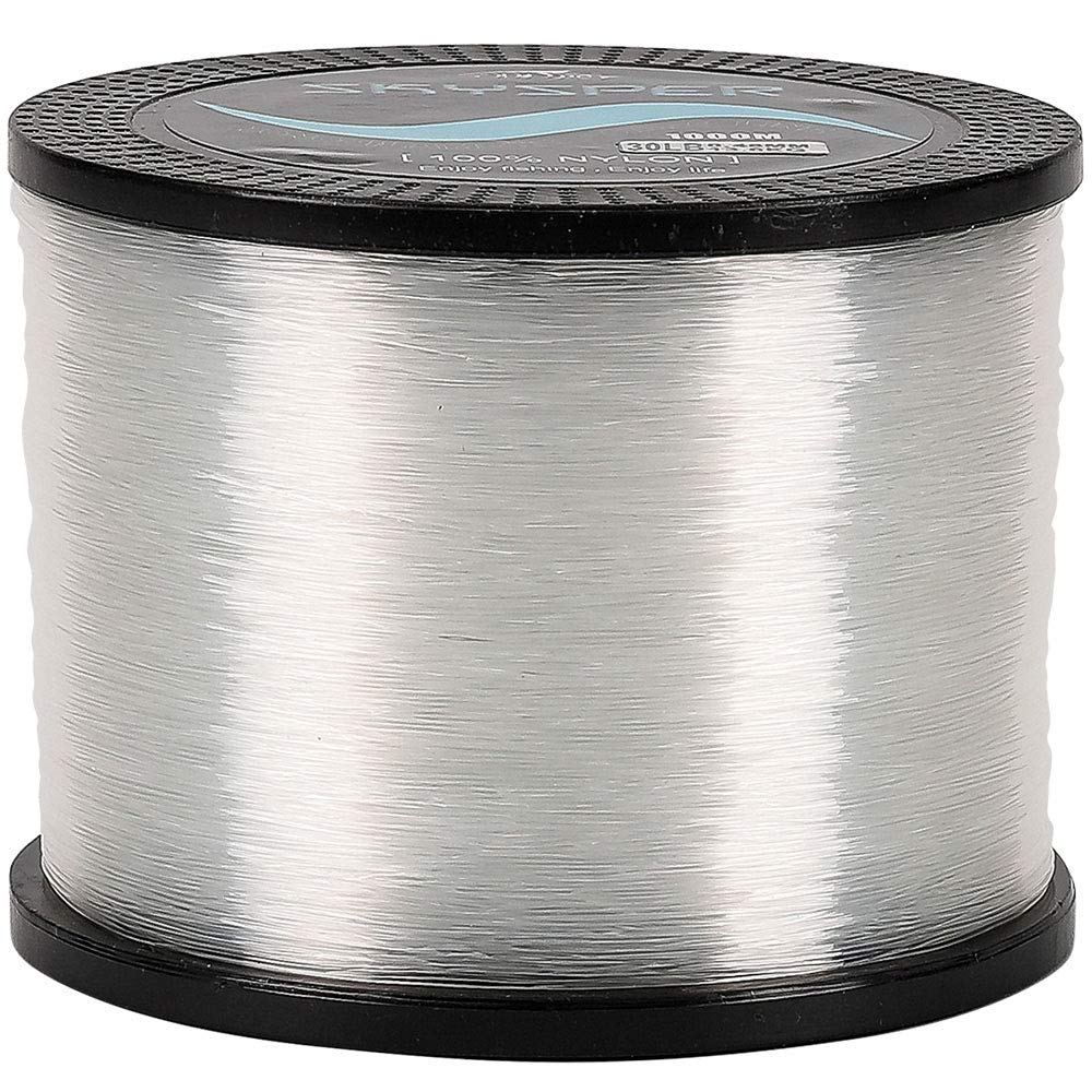 SKYSPER Monofilament Fishing Line, Highly Abrasion Resistant Nylon String Fluorocarbon Strong Fishing Wire 1000m/1094 Yard Zero Stretch Ultra-Thin Diameter Superline