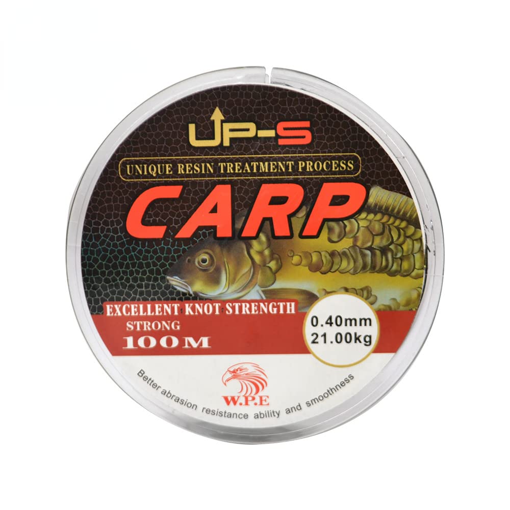 W.p.e Merk UP-S Karper 100 M Dubbele Kleur Nylon Vislijn 0.20 Mm-0.60 Mm Monofilament Nylon Lijn 6 Kg-36Kg Karpervissen Line (0.50mm)