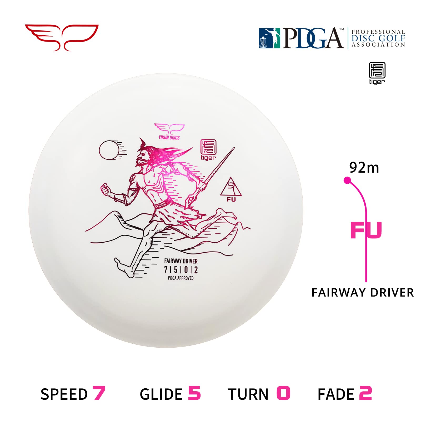 Yikun Disc Golf Discs Driver 165-170g Overstable Disc's for Outdoor Games Disc Golf Disx Professional Distance Driver Golf Discs (Color Disc May Vary)