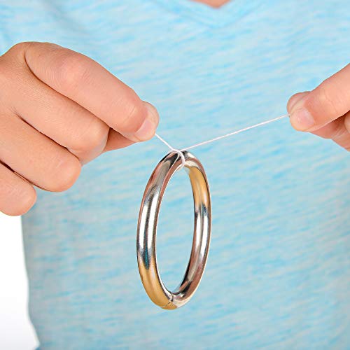 Steve Spangler Science Steel Rings Experiment Kit – At-Home Science Kit for Kids, Hands-On STEM Learning Activity, Learn About Motion, Momentum, and Gravity
