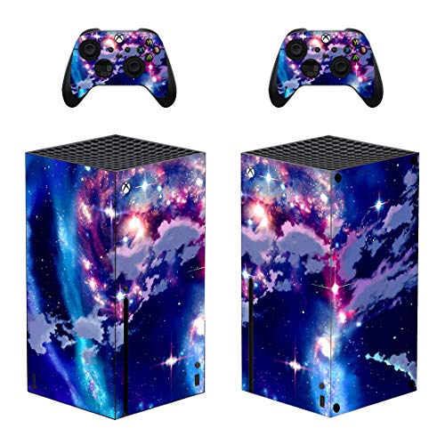 X-box-Series-X Skin Set Vinyl Decal Skin Stickers Protective for X-box-Series-X Console Kinect 2 Controllers - Paysage Color (only fit X-box-Series-X )