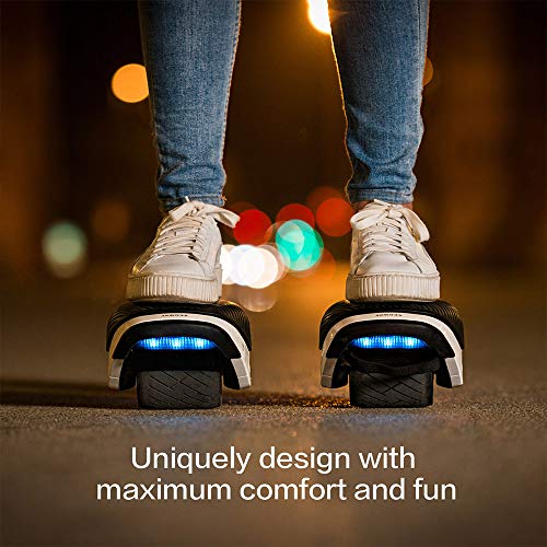 Segway-Ninebot Drift W1, Electric Roller Skates Hovershoes, Two Wheels self Balancing Scooter with RGB LED, Rollerblades for Kids and Adults