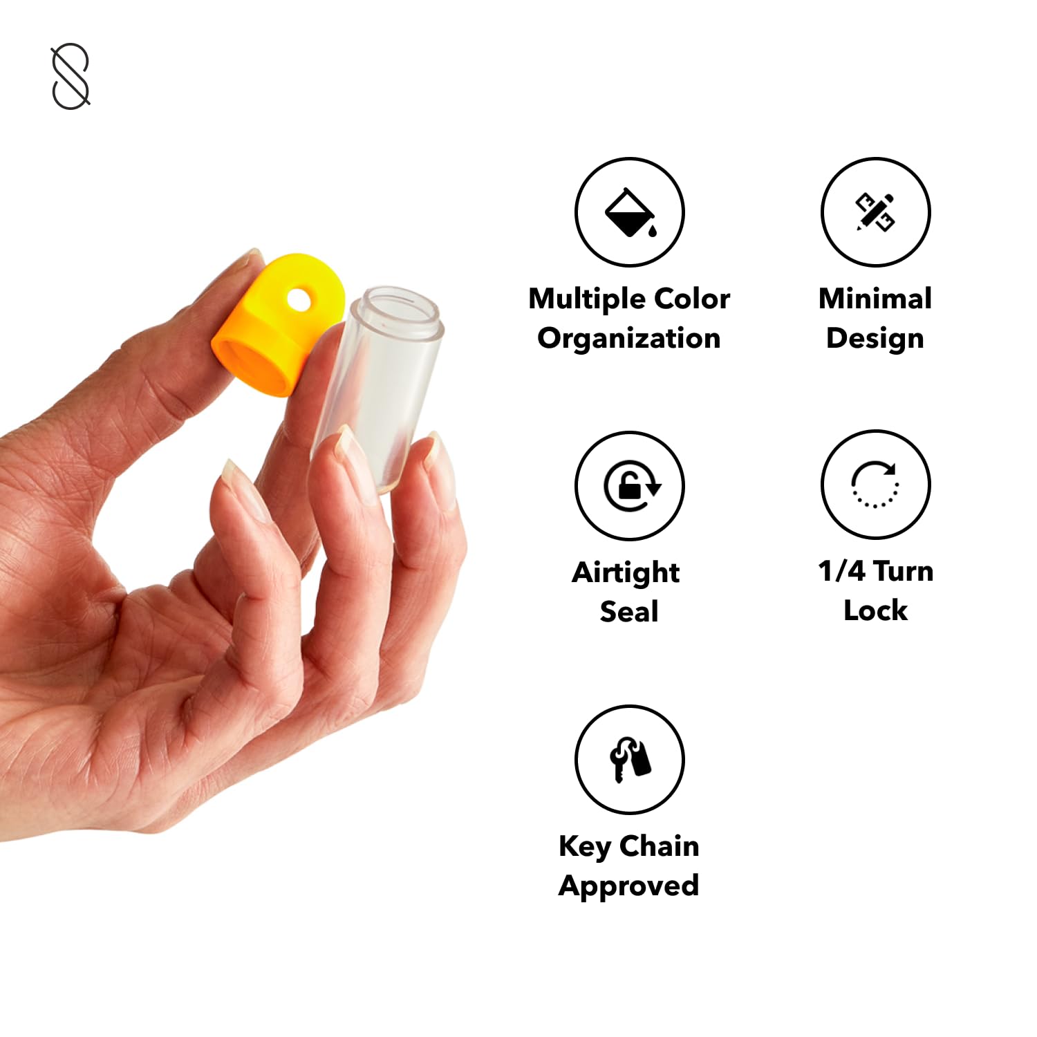 Session Goods Storage Containers, Pack of 2 Airtight Pods for Accessories, Securely Keep Your Supplies, Sleek & Portable Design, Ideal for On-the-Go Storage