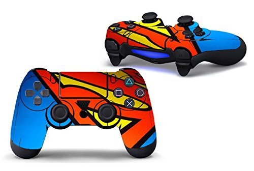Skins for PS4 Controller - Decals for Playstation 4 Games - Stickers Cover for PS4 Slim Sony Play Station Four Controllers Pro PS4 Accessories PS4 Remote Wireless Dualshock 4 (3)