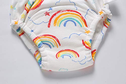 Skhls Baby Toddler Thick Absorbent Potty Training Pants Underwear (2T, 6pcs Girls')