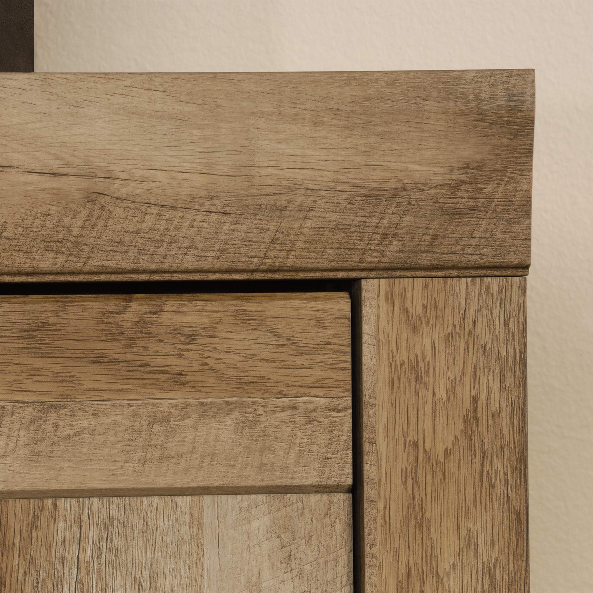 Sauder Adept Storage Pantry Cabinet, L: 38.94" x W: 16.77" x H: 70.98", Craftsman Oak finish