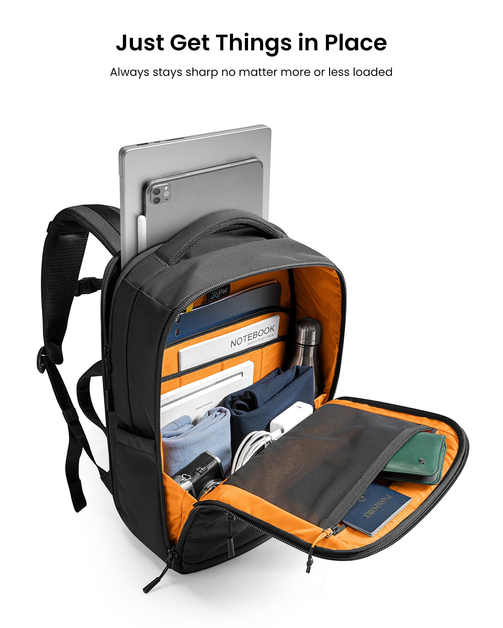 tomtoc Bundle Set - TechPack-T73 X-Pac 30L & Compact EDC X-Pac Sling Bag 4L(Fits 8.2-inch iPad Mini)