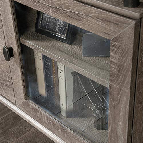 Sauder Canal Street Entertainment Credenza, For TV's up to 60", Northern Oak Finish