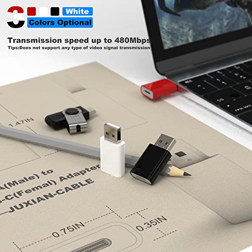 USB Male to USB C Female Adapter,Compatible with Apple MagSafe Charger Watch 7/8,USB Type-C to A Charger Cable Converter for iPhone 14 13 12 Mini Pro Max,iPad,Samsung Galaxy,Google Pixel 6 5 4XL