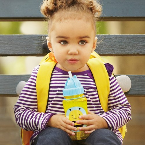 Skip Hop Zoo Straw Bottle, Bee, 12 Ounce Color: bee Child, New Born