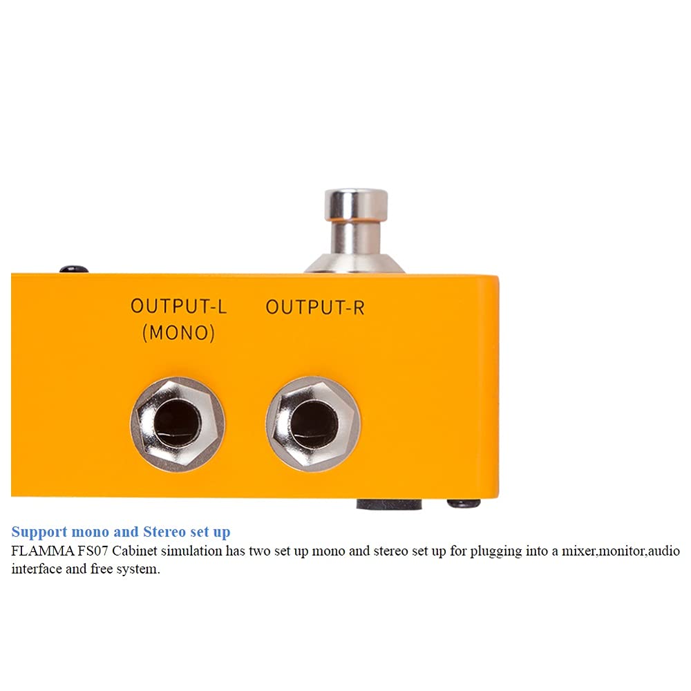 ZYZMH FS07 IR Cabinet Simulation Pedal Cab Simulation Guitar Effects Pedal Impuse Response Loader