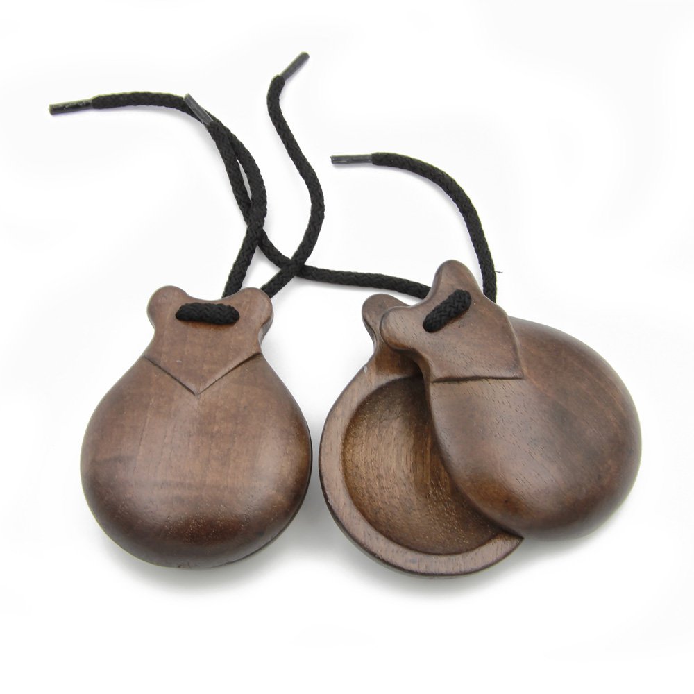 Semi-Professional Jale Spanish Flamenco Castanets Castañuelas Imitación Granadillo Made In Spain Ref#107 (5)