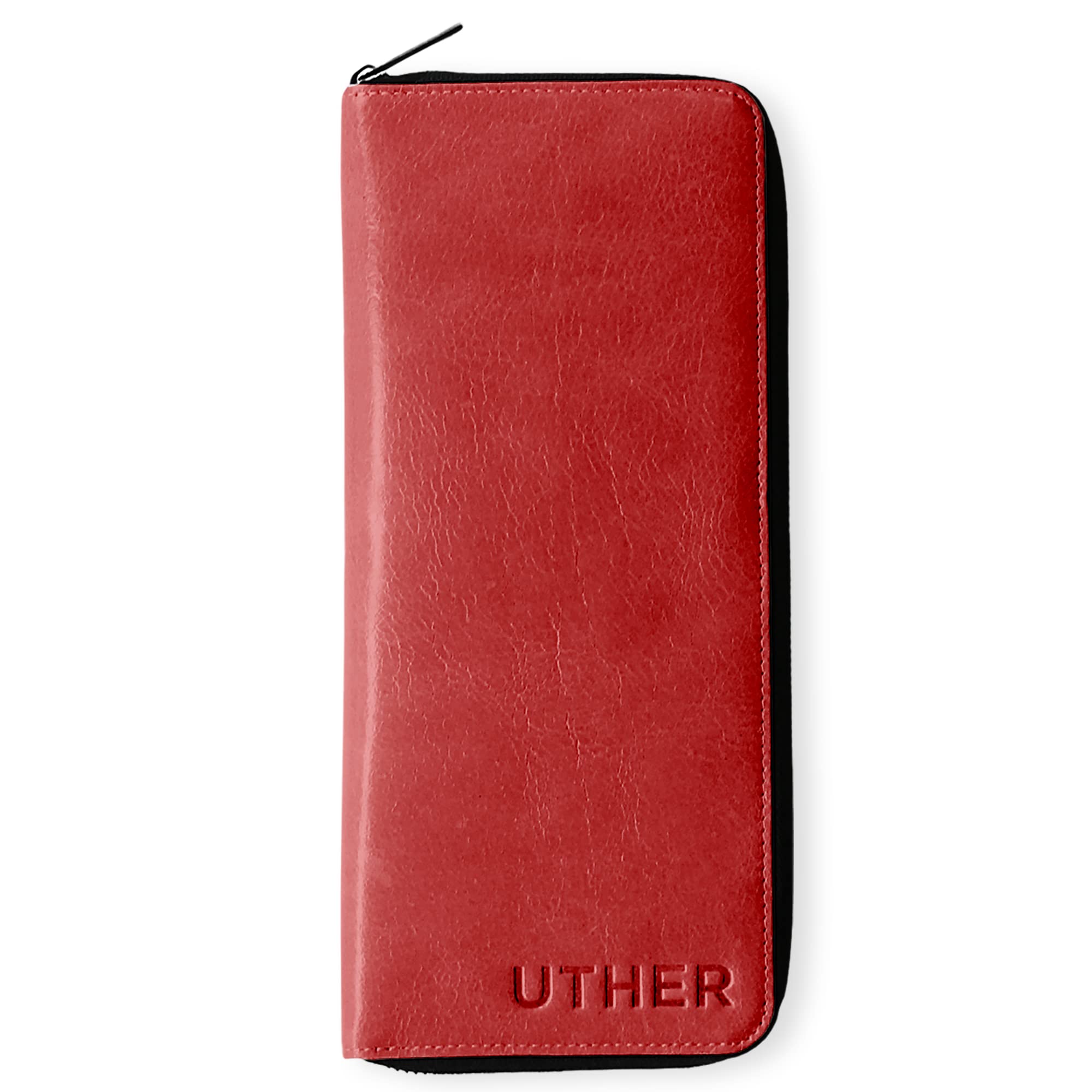 Uther Glove Holder – Leather Zippered Golf Glove Pouch, Sedona