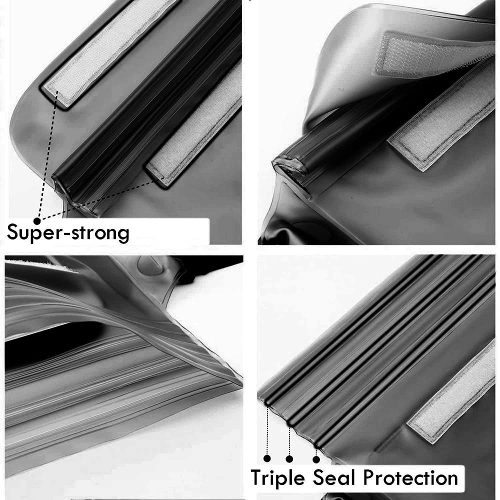 YESPURE 2 PCS Waterproof Pouch Bag with Waist Strap for iPhone 12 Pro Max for iPhone 12 for iPhone 12 Pro for iPhone 12 Mini for iPhone 11 for iPhone 7/8 SE 2020 for Galaxy or Other Any Mobile Phone