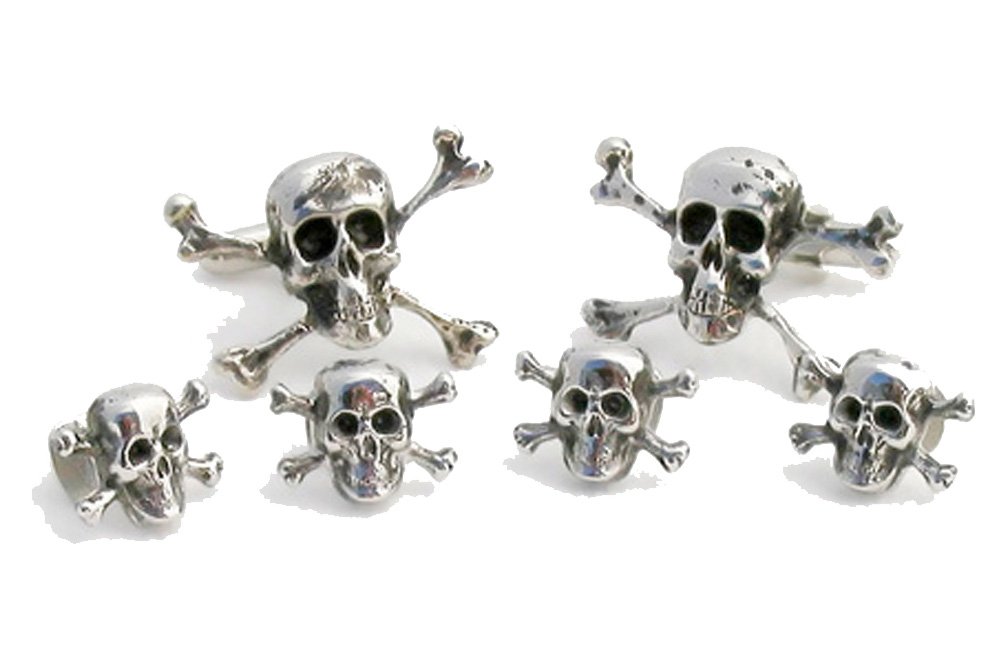 Skull & Cross Bones Cufflinks and Studs