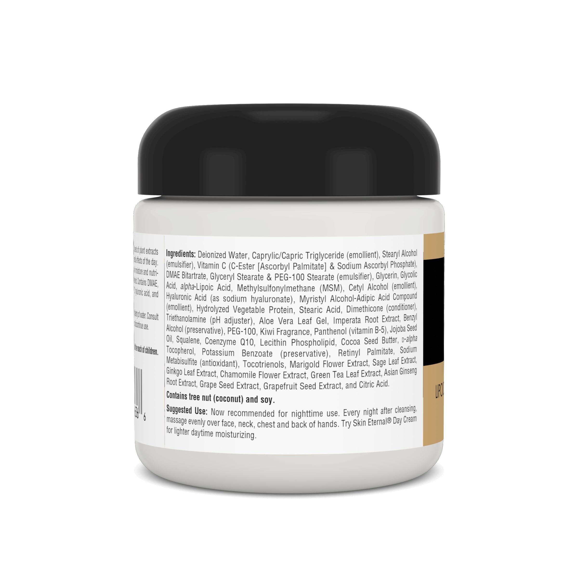 Source Naturals Skin Eternal Cream - Paraben Free With Lipoic Acid, DMAE, C-Ester, CoQ10 & HA - 4 oz Original Formula