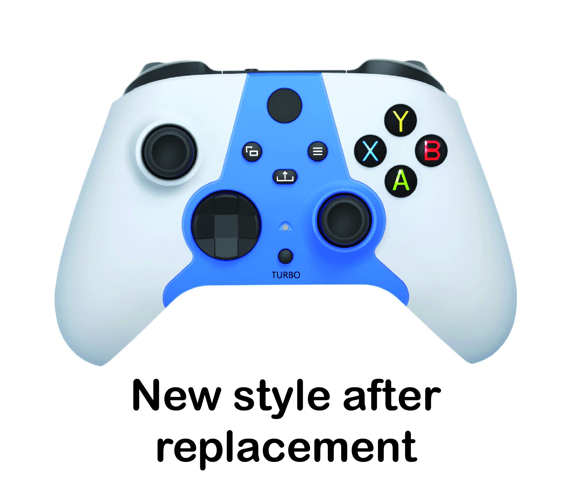 VISIONHMD Wireless Game Controller For Xbox Series X|S With Turbo Button, 4 Vibration Motors and A Stereo Audio Jack,Compatible with Xbox One,PC/Laptop Windows 10-Blue