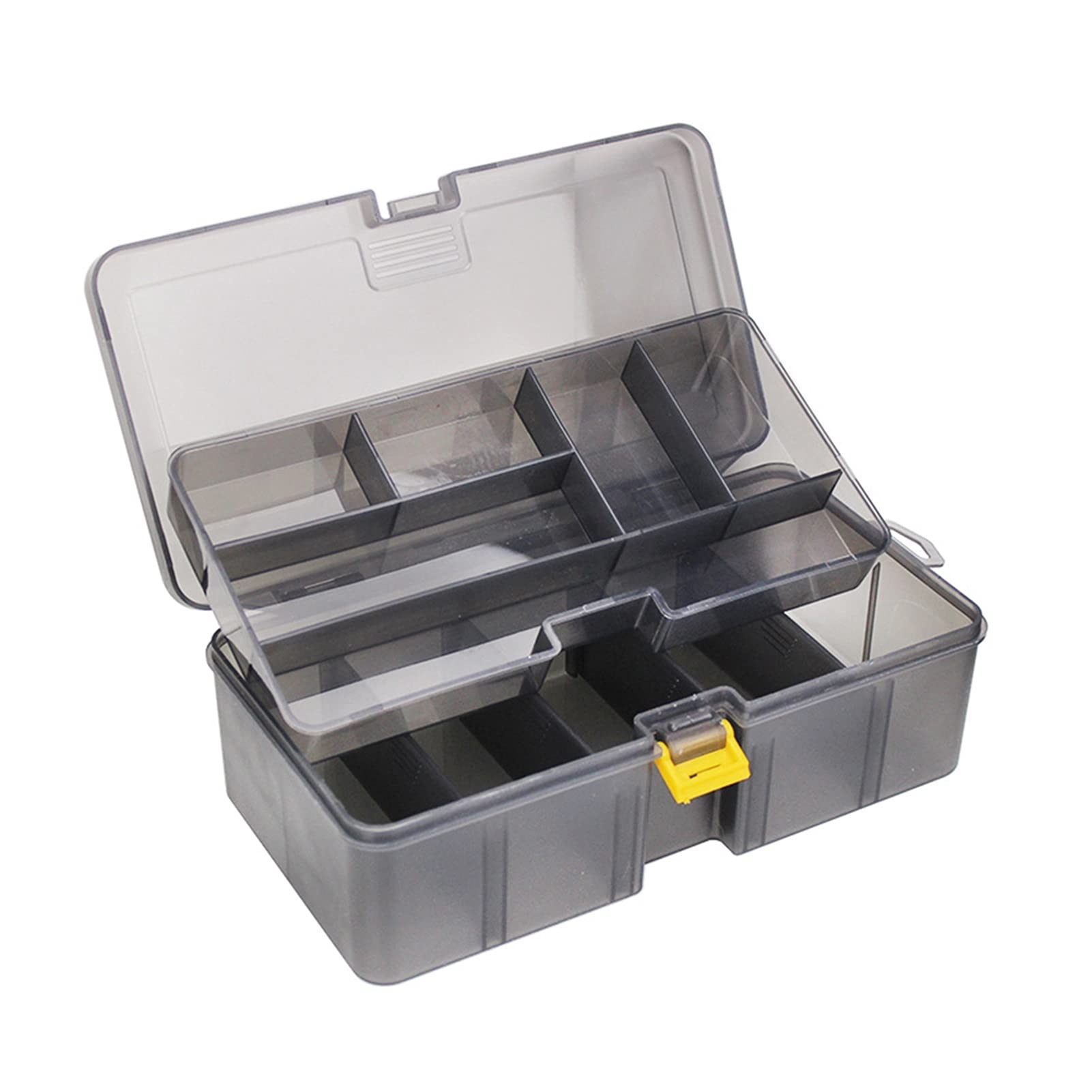 YUXI8541NO Fishing Tackle Box Double Layer Thick Lure Box Storage Box Bait Accessories Tool Box Plastic Box Fishing Gear Fishing Lure Hook Tackle Tackle Box