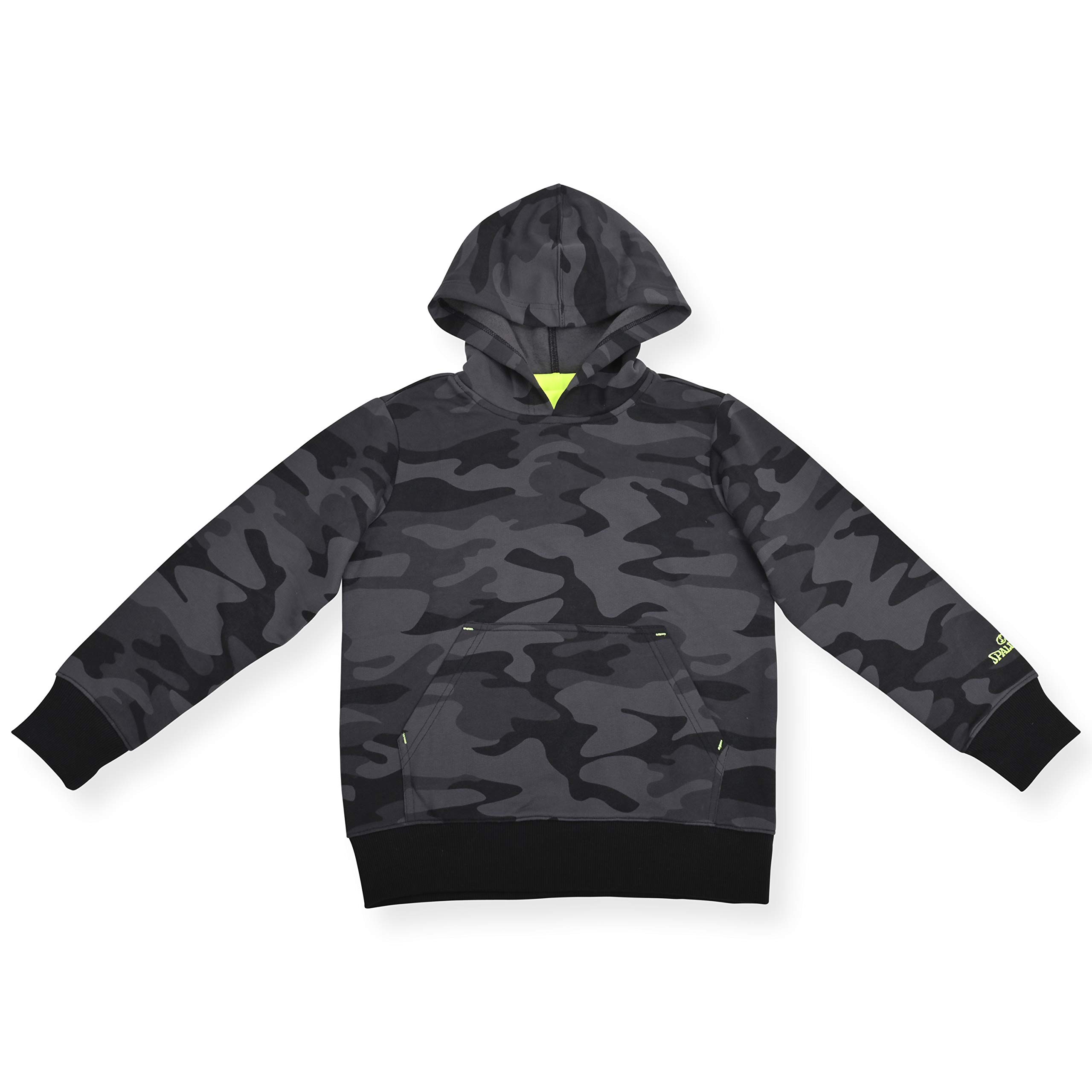 Spalding Boy’s Ninja Hoodie and Jogger Pant Set with Built in Face Gaiter, Black Camo, Size 10/12