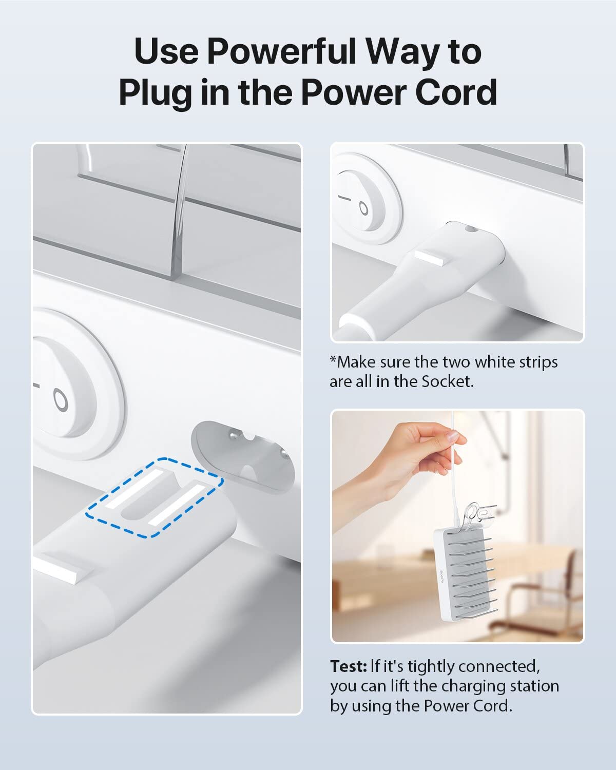SooPii 8-Port USB-C Charging Station for Multiple Devices, with 1 PD 20W Port Supports Fast Charging, 8pcs Mixed Charging Cables and 1pcs Upgraded Holder for lWatch Charger & Air-Pods, White