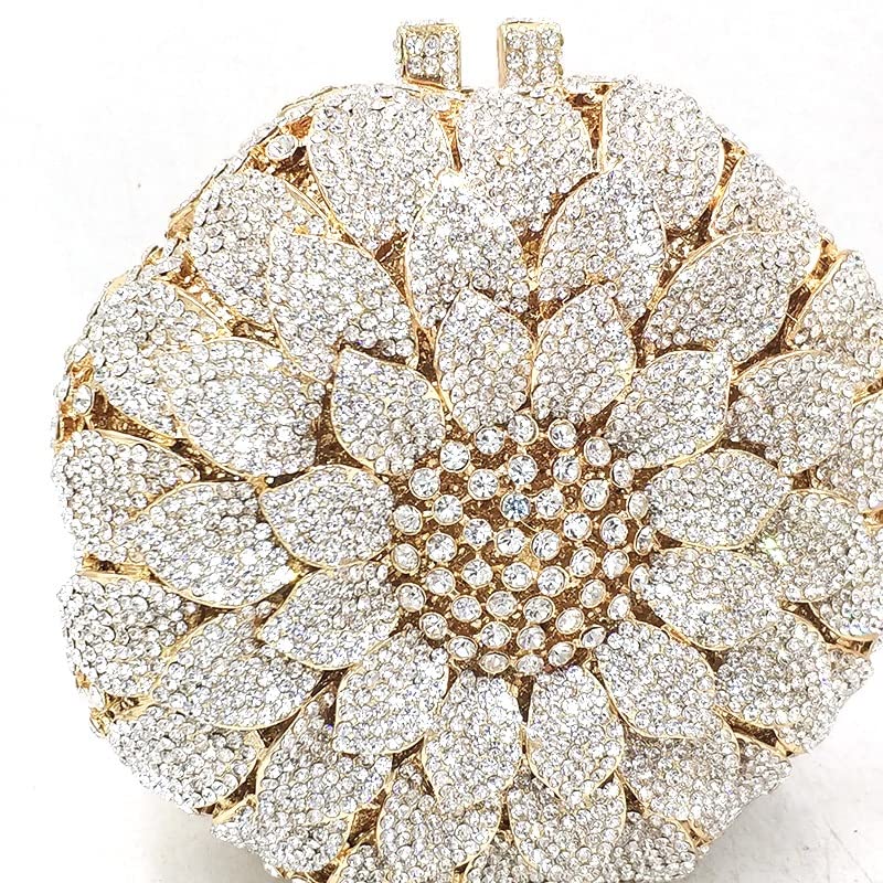 ZHUHW Women Evening Party Bag Crystal Clutch Bridal Wedding Party Wallet Purse Handbag (Color : E, Size : 1)