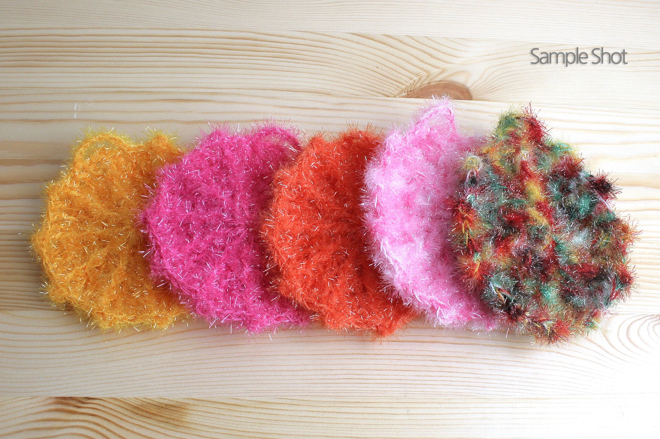 Rainbow Crochet Yarn 10 Skeins Assorted Colors 100% Polyester